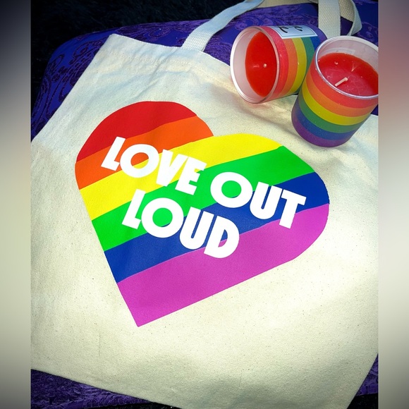 Accessories | Love Out Loud Tote Bag Candle Gift Set | Poshmark